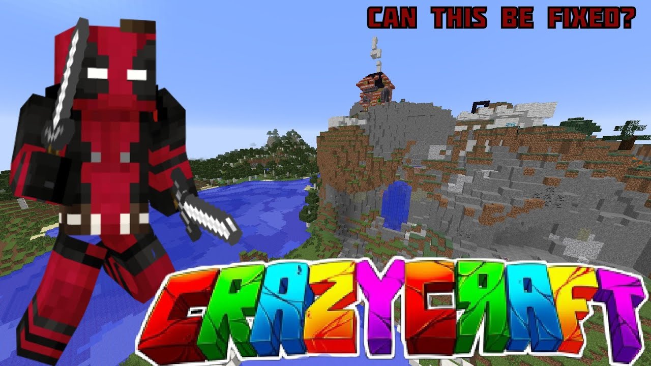 Making A Massive Vault In Crazy Craft With Cap - YouTube