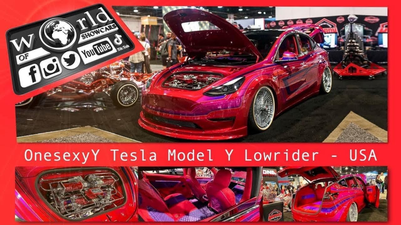 OnesexyY Tesla Model Y Lowrider USA - YouTube