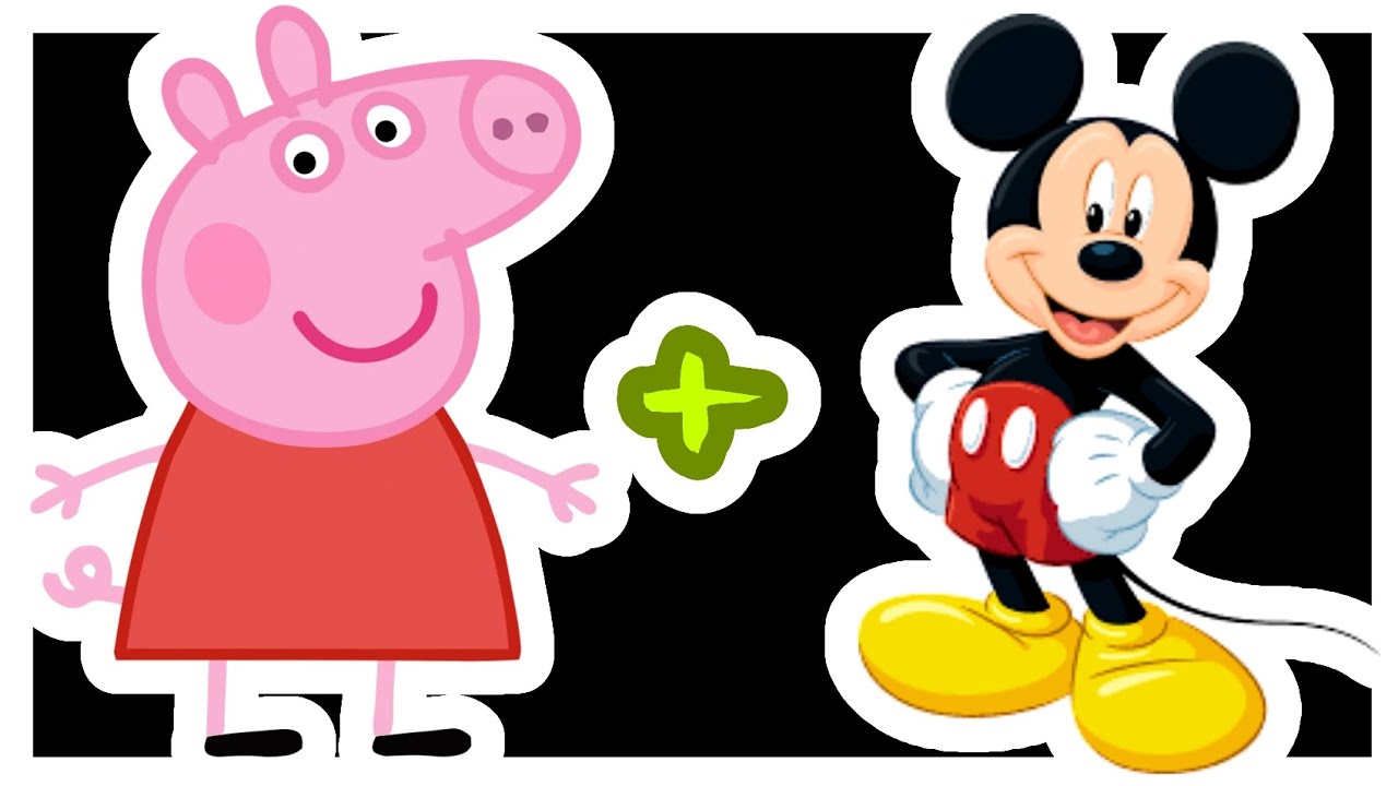 Peppa pig 🐖 VS Mickey mouse 🐁 part 03 ( easy ) - YouTube