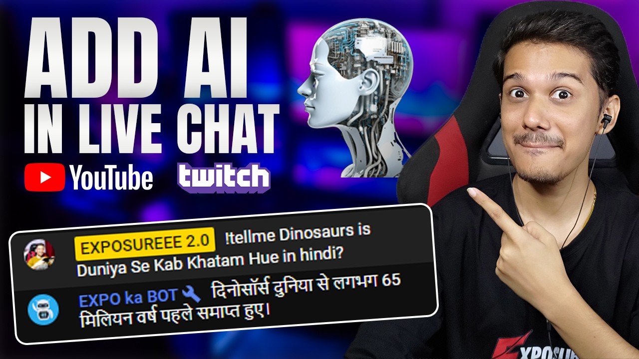 How to Add AI to Your Youtube Live Stream Chat [FREE] ChatGPT - YouTube