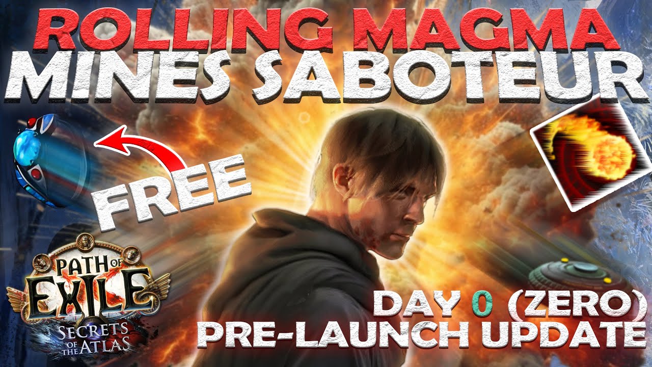 Goratha's Saboteur Rolling Magma Mines UPDATE & Act 1-10 test run - YouTube