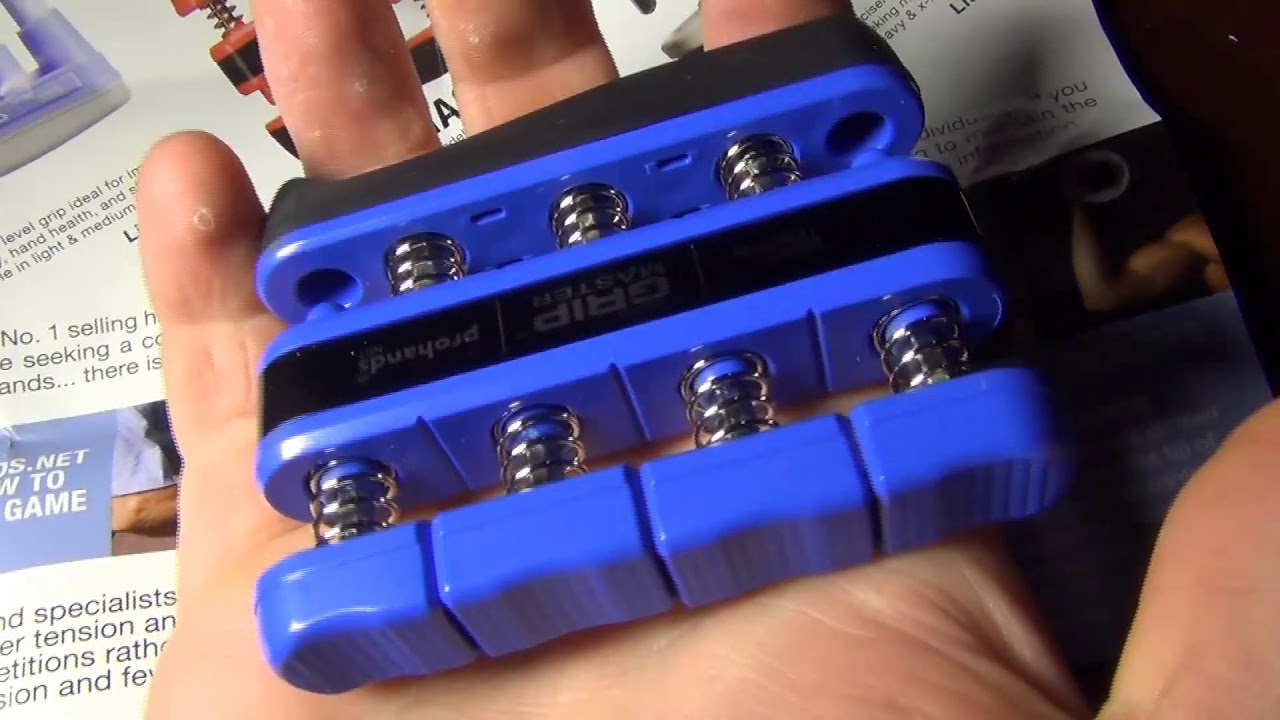 Prohands Grip Master Light Tension Hand & finger Exerciser - YouTube