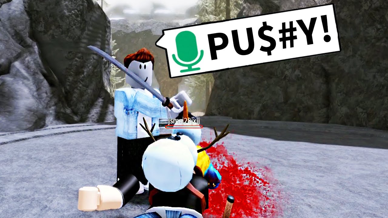 roblox sword fighting + voice chat = TOXIC - YouTube