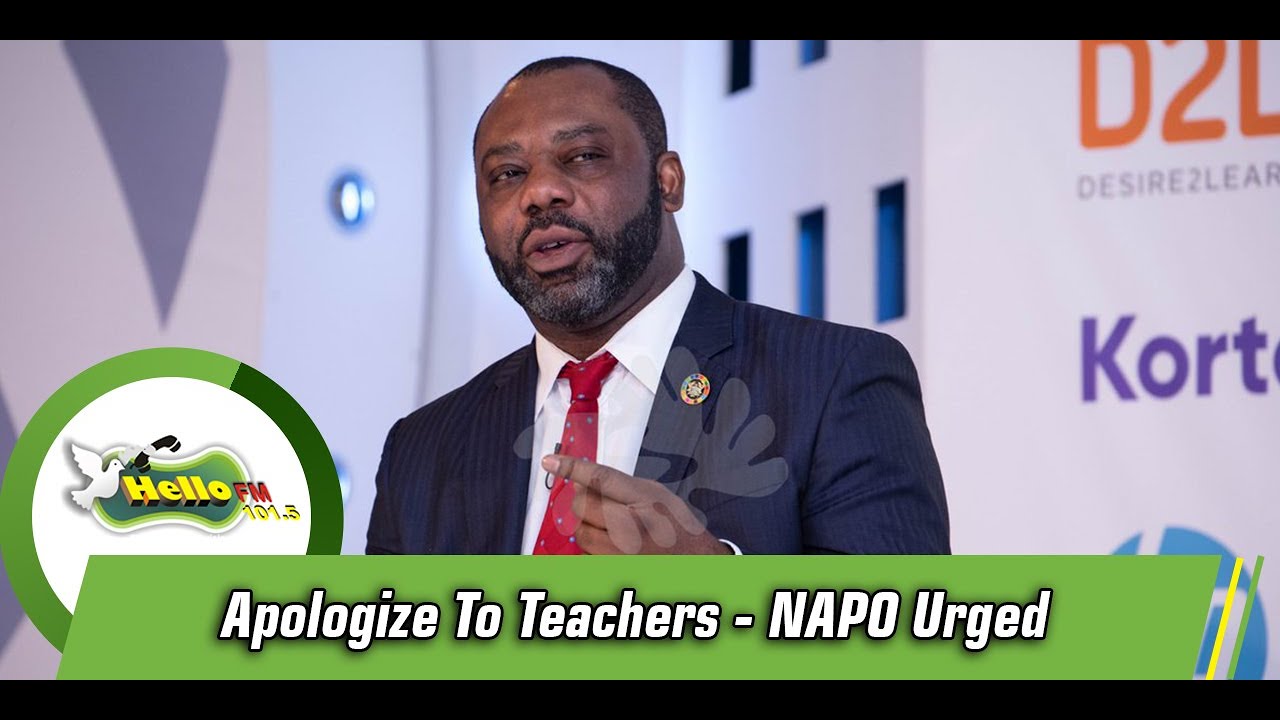 Apologize To Teachers - NAPO Urged - YouTube