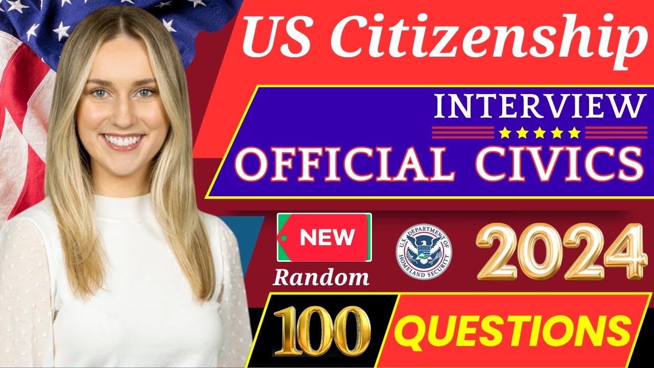 2024 Random 100 Civics Questions and Answers by Group: US Citizenship ...