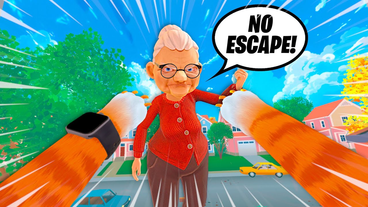 ESCAPING Granny's House Through The Secret Room - I Am Cat VR - YouTube
