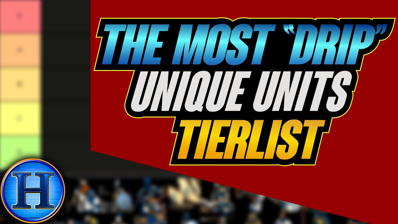 The Most 'Drip' Unique Units Tierlist | AoE2 - YouTube