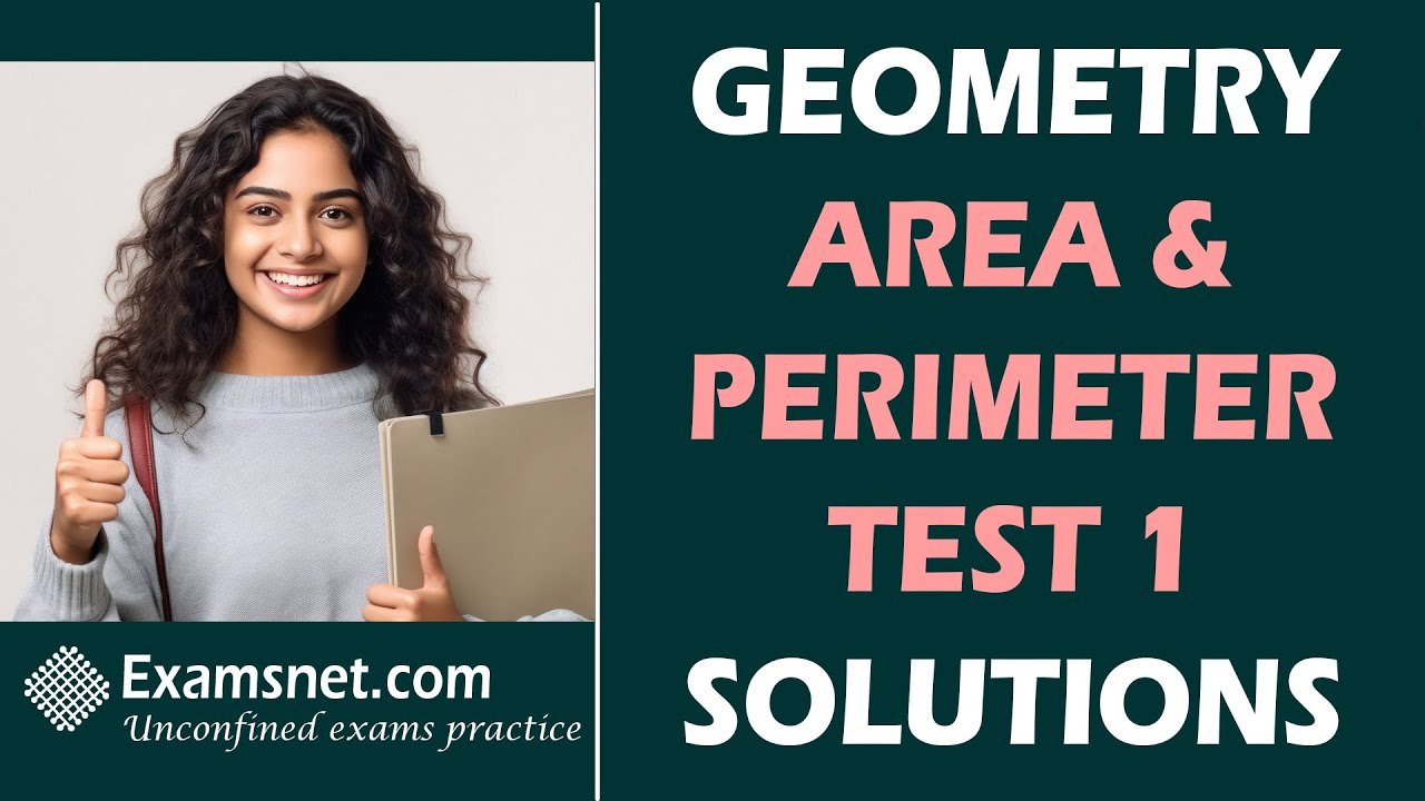 Aptitude Geometry Area and Perimeter Practice Test 1 clear solutions ...