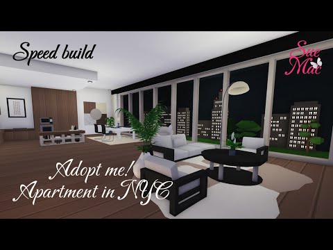 Apartment in NYC 🌃  Futuristic house | Adopt me | Speed build 