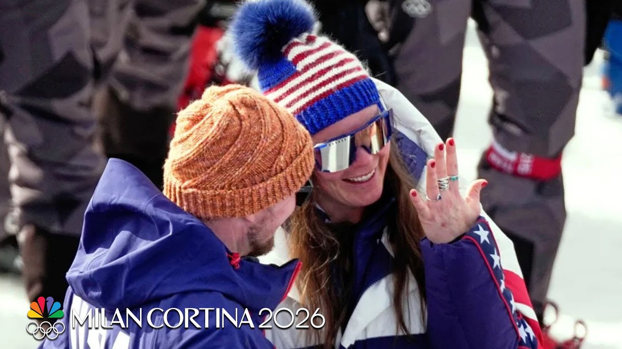 Breezy Johnson gets engaged at super-G finish line | Winter Olympics ...