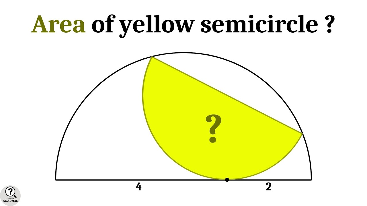 Area of Semicircle | Semicircle inside Semicircle problem | Advanced ...