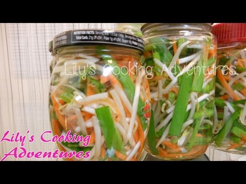 Vietnamese Pickled Bean Sprouts | Dưa Giá | Cach Lam Dua Gia Lily's ...