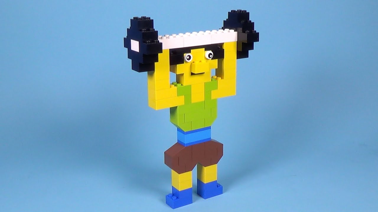 How To Make Lego BARBELL MAN - 10664 Lego Bricks and More Creative ...