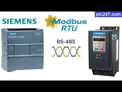 Siemens S7 1200 "Modbus RTU" Inovance MD200 Tutorial - YouTube