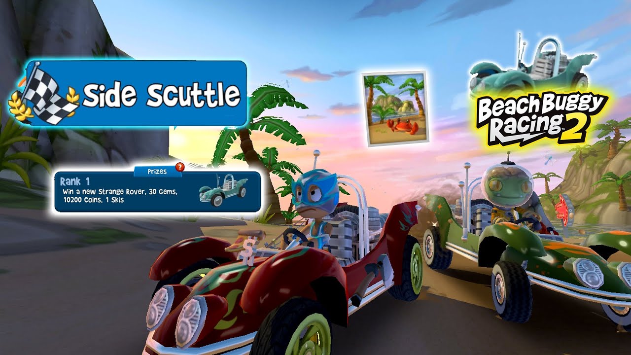 Side Scuttle 🦀 Clean Race 🍃 | Strange Rover 🚜 | Beach Buggy Racing 2 🏖️ ...