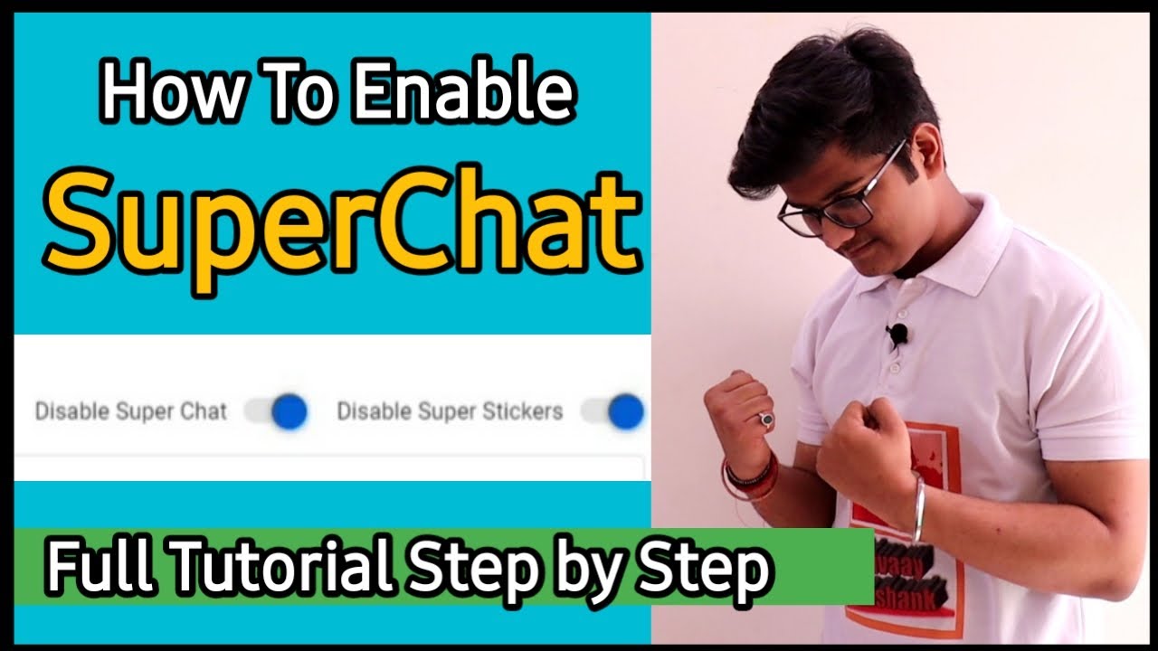 How To Enable Super Chat In YouTube | Super Stickers in Hindi | Super ...