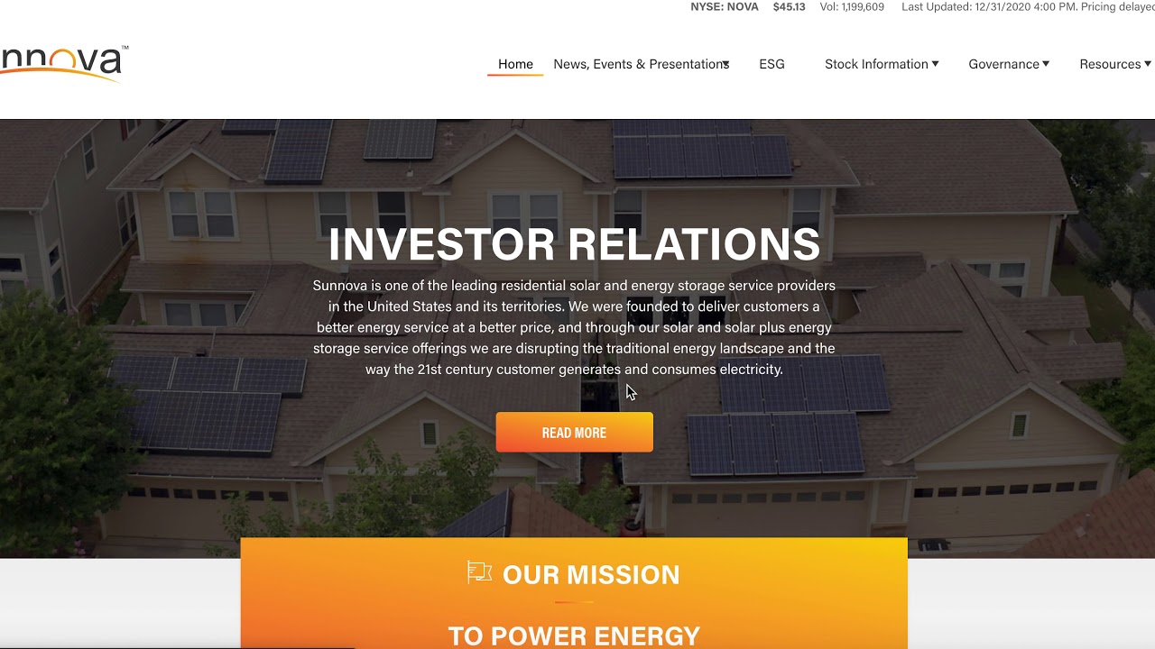 Sunnova Energy International Inc (NOVA:NYSE) - YouTube