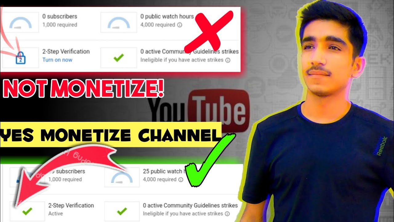 How to 2 Step verification youtube channel ll Update monetization 2021 ...