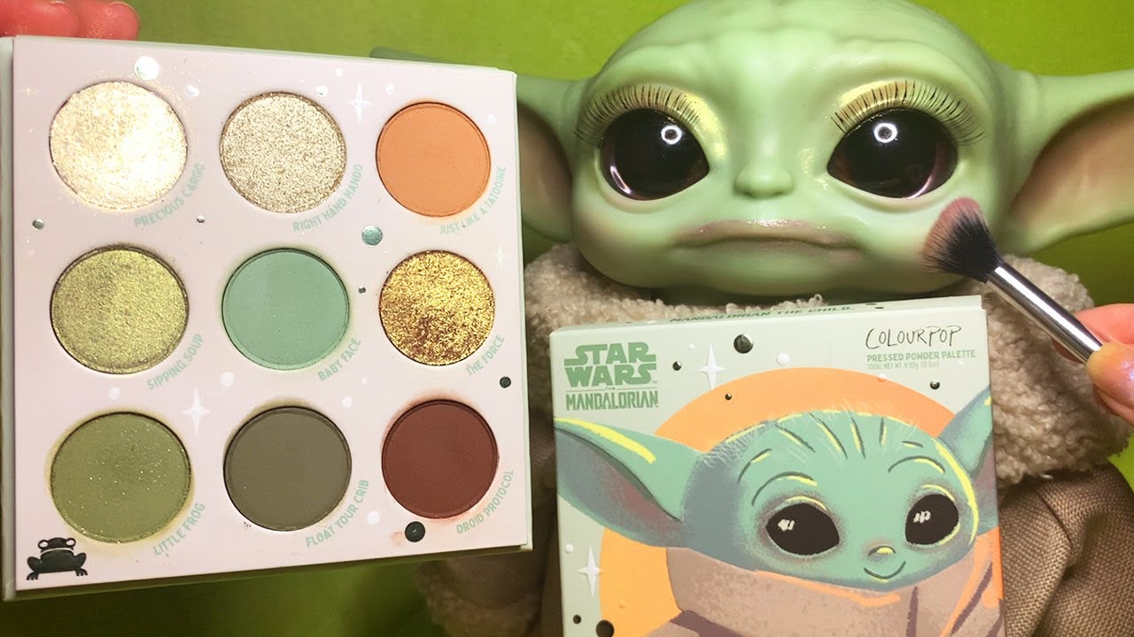 ASMR Mandalorian Makeup on Baby Yoda (Whispered) - YouTube