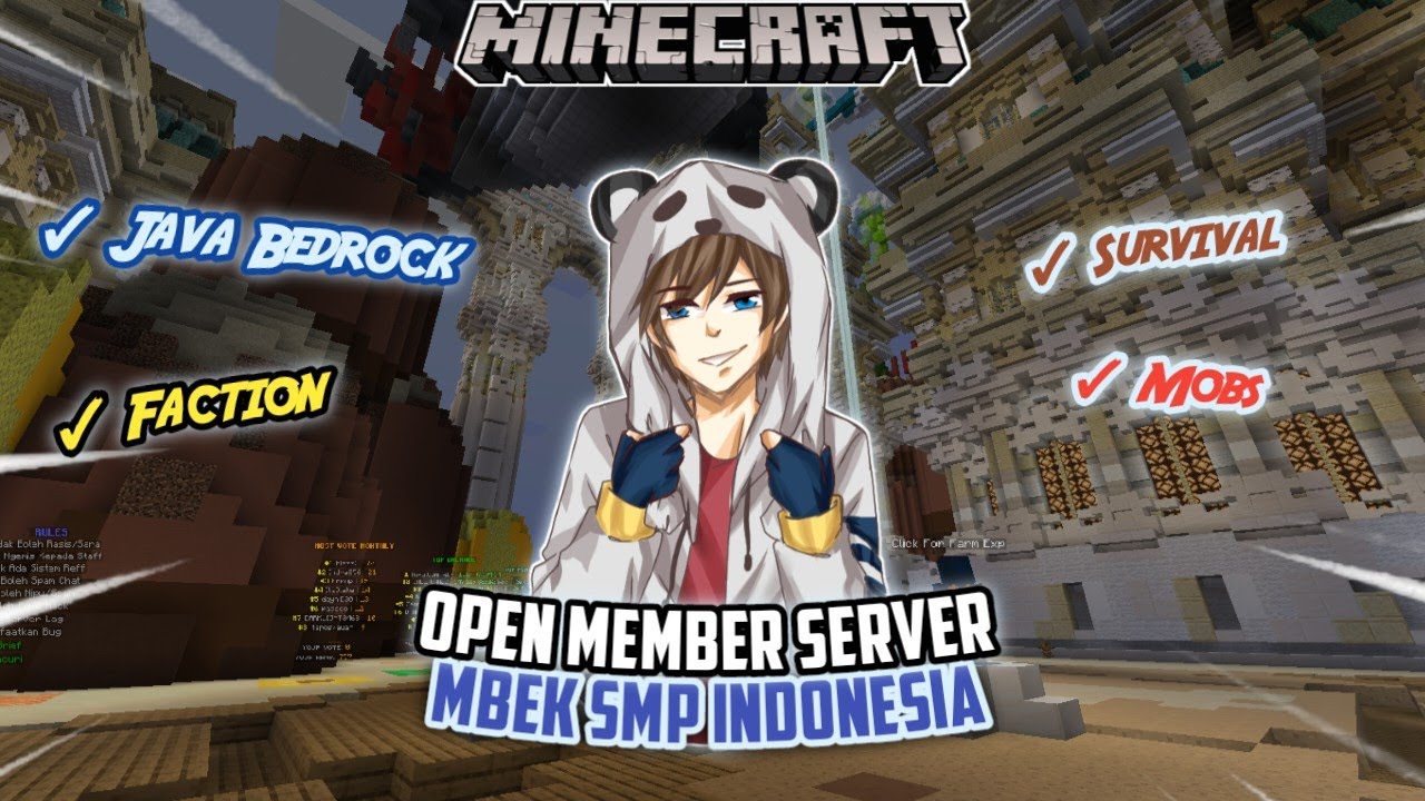 OPEN MEMBER SERVER MINECRAFT INDONESIA 1.20 TERBARU 2024 - MINECRAFT ...