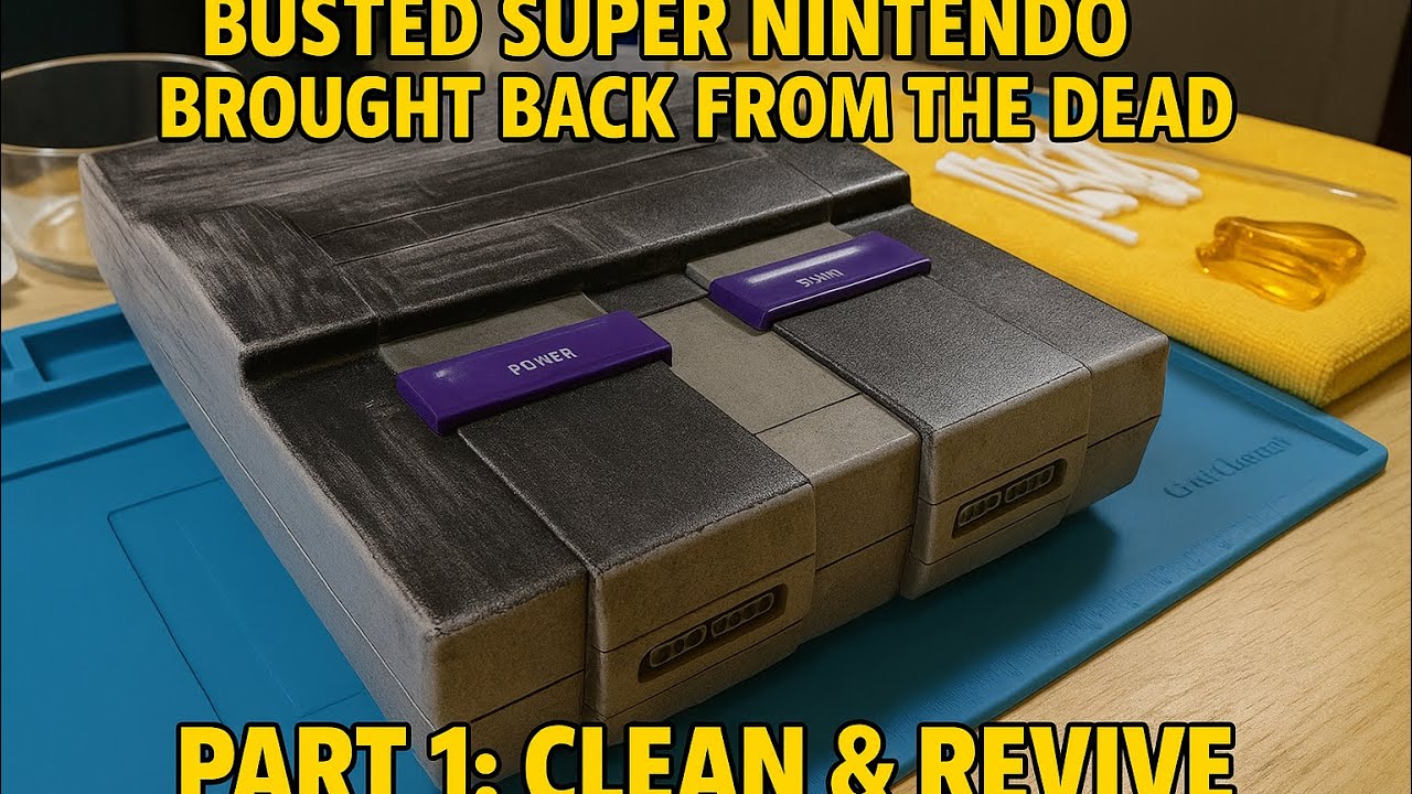 Busted Super Nintendo Brought Back from the Dead – Part 1: Clean ...