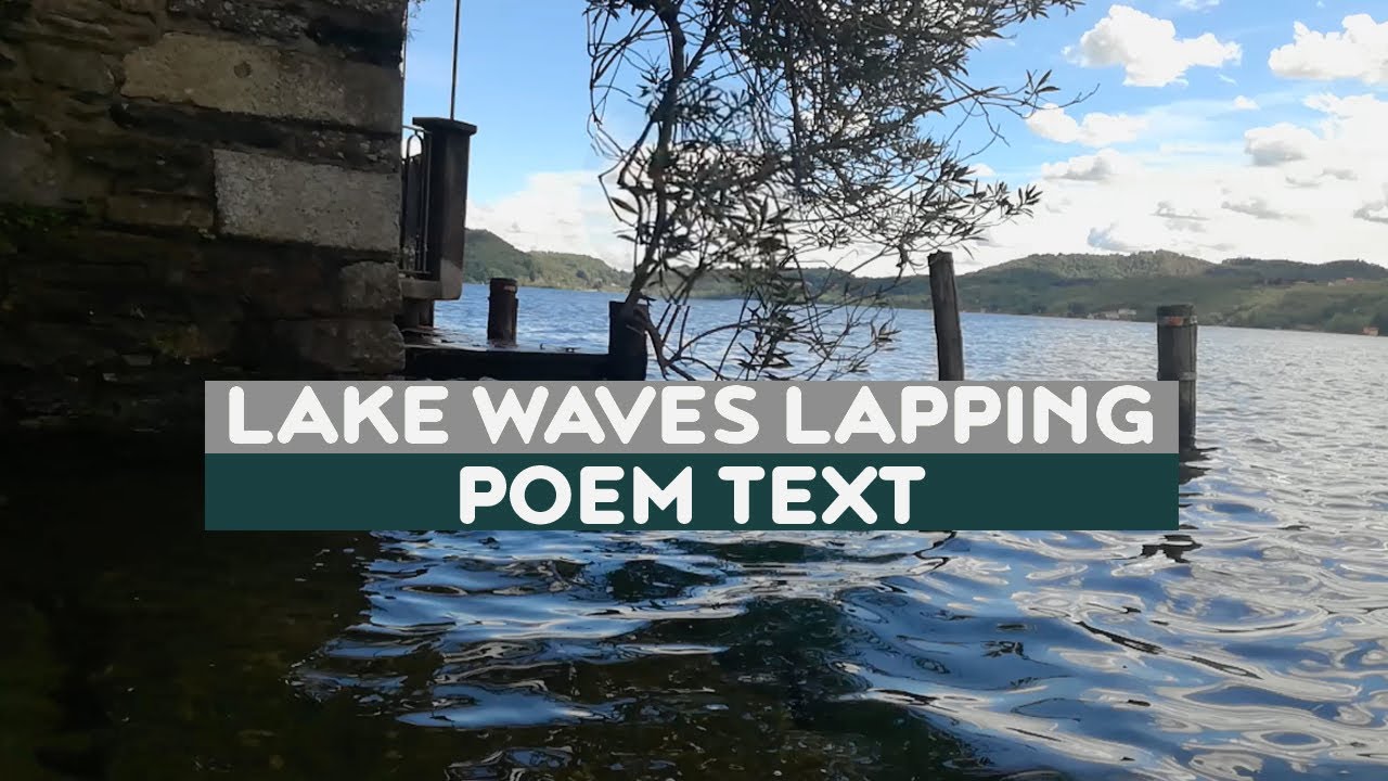 Sitting at my desk, but the waves whisper my name | Lake waves sound ...