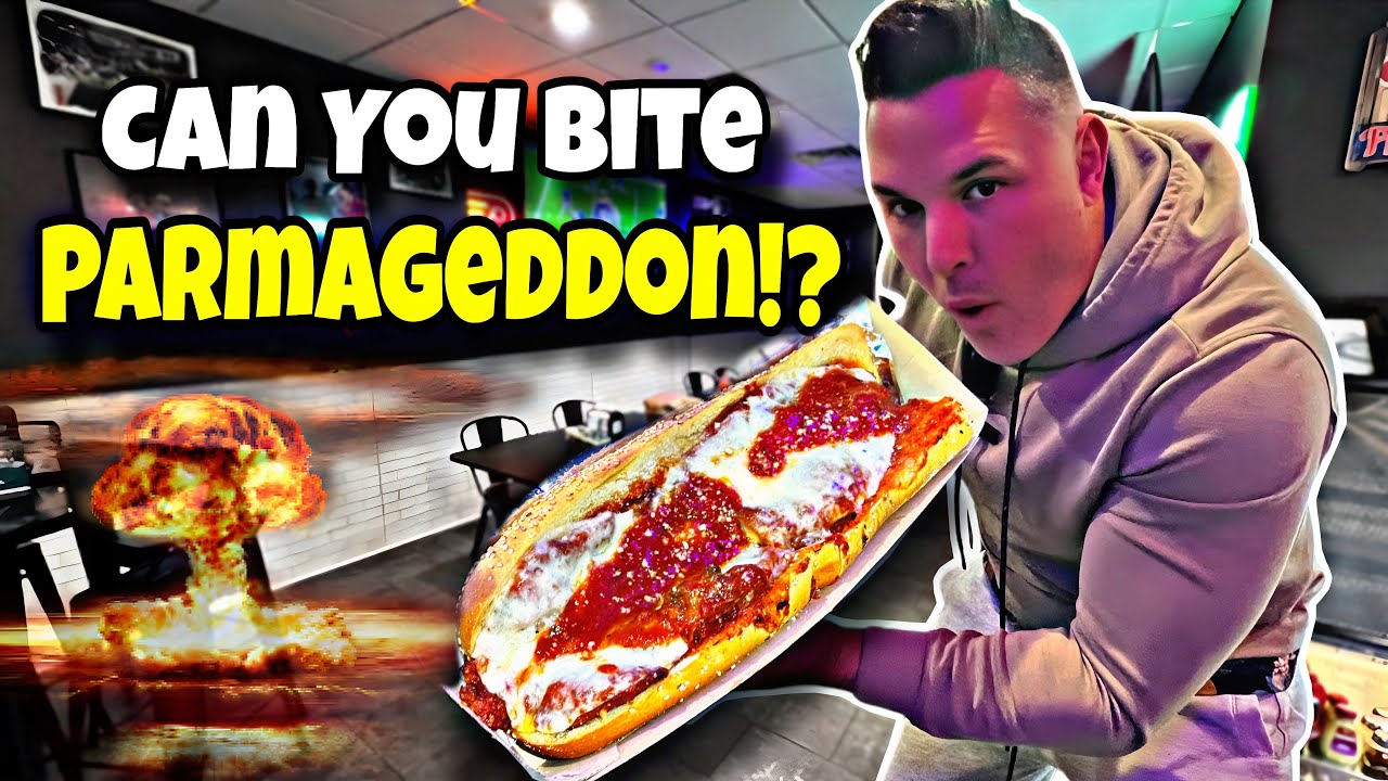 Taking On NJ’s GIANT Chicken Parmageddon Sandwich Challenge! - YouTube