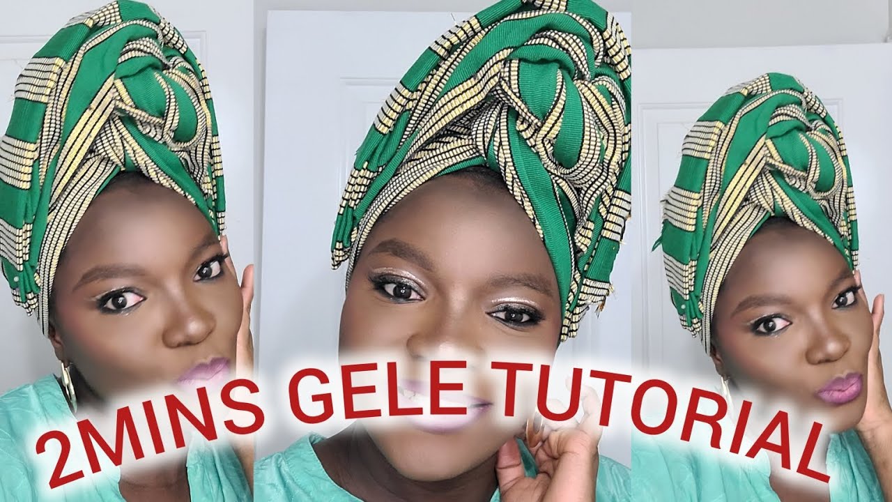 HOW to tie Gele on your own head for BEGINNERS /OWAMBE PARTY #viral #headwrap - YouTube