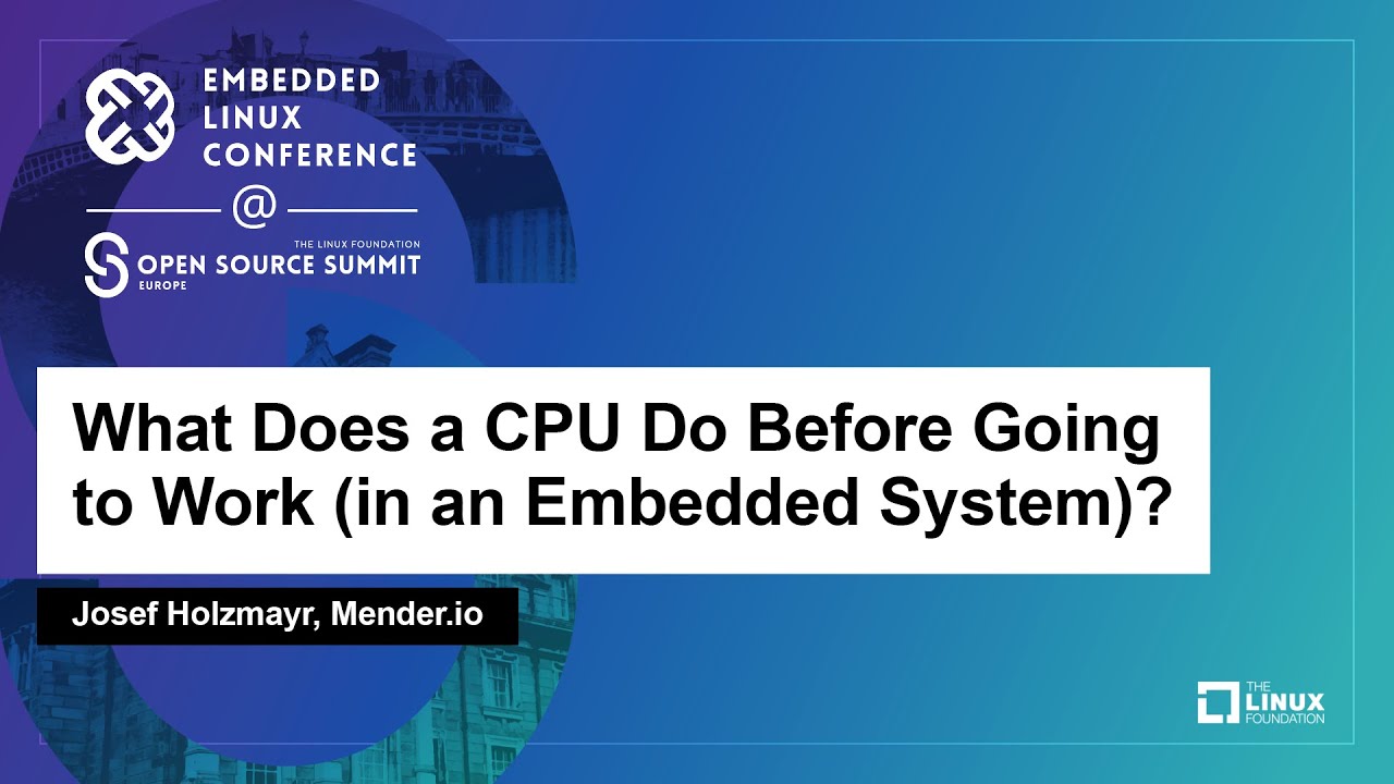 What Does a CPU Do Before Going to Work (in an Embedded System ...