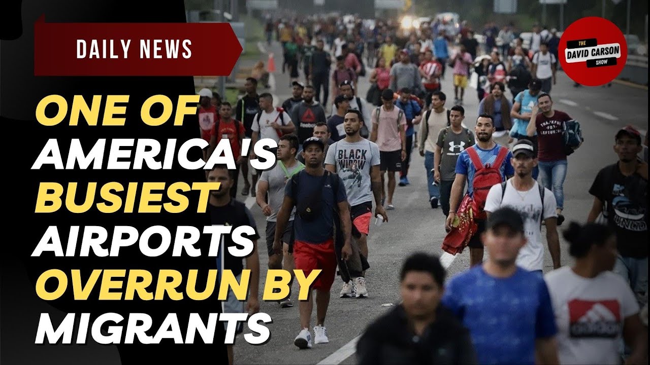 One of America's Busiest Airports Overrun By Migrants - YouTube