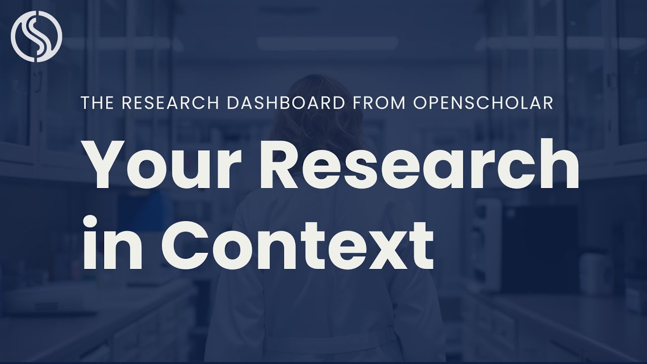 Your Research in Context | The Research Dashboard from OpenScholar - YouTube