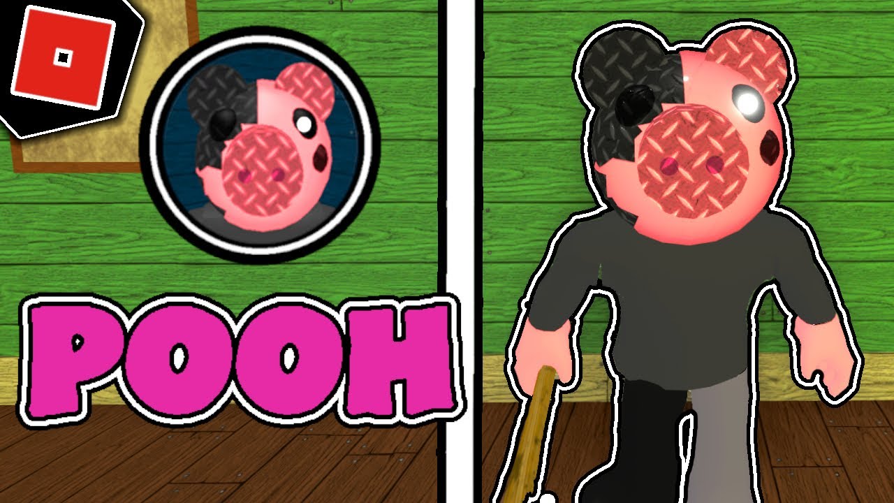 How to get "POOH 포우" BADGE + CYBORG PIGGY MORPH in Piggy Roleplay 피기 ...
