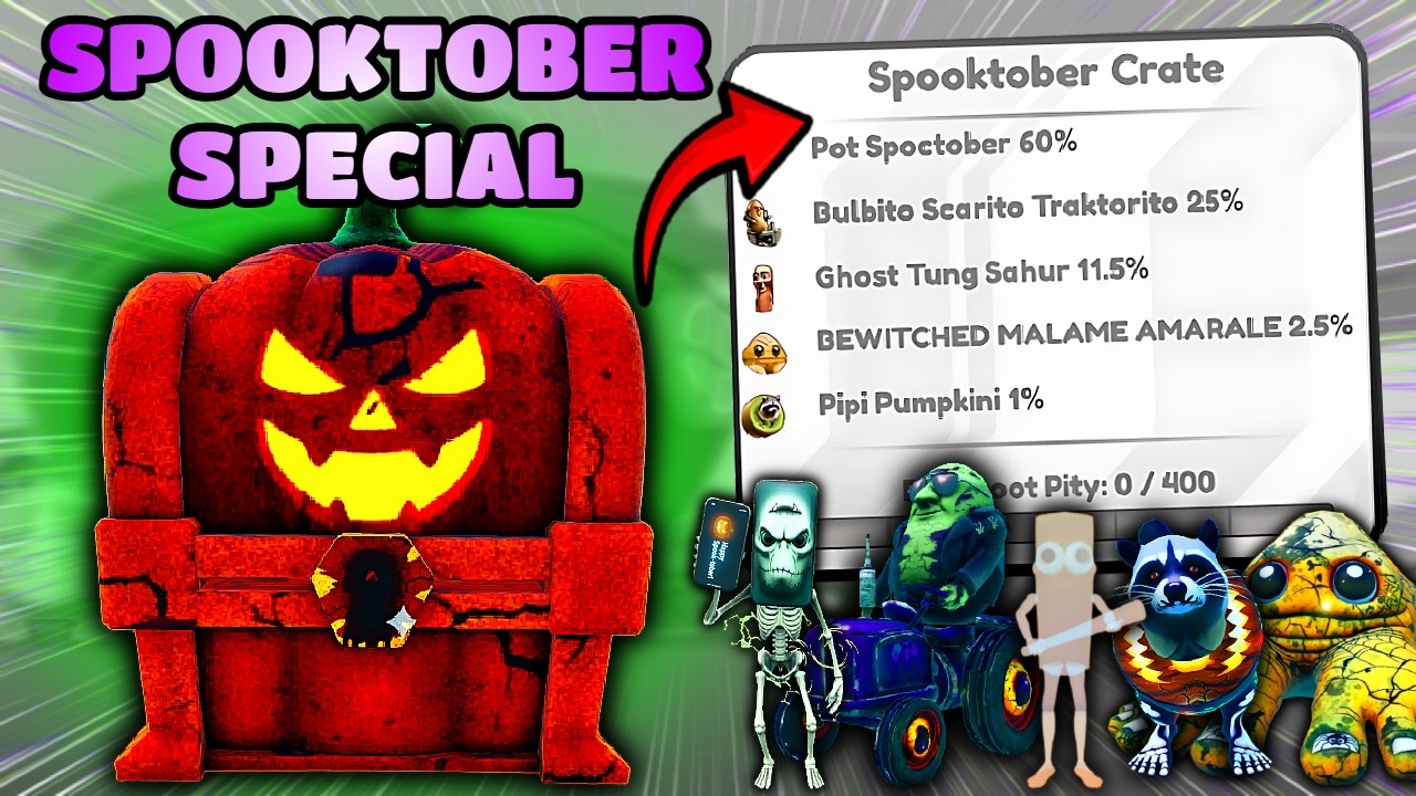 SPOOKTOBER Special Crate in Brainrot Evolution (Roblox) - YouTube