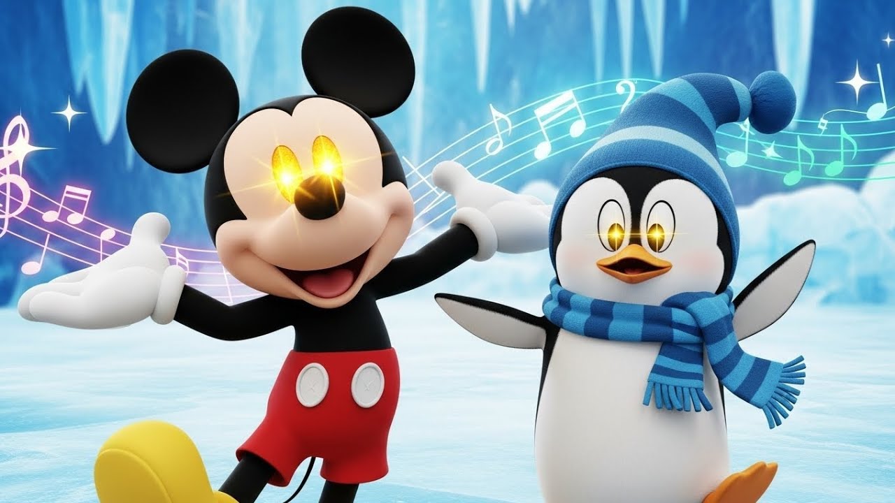 Mick Mouse & the Dancing Penguin 🐭🐧 | Fun 3D Kids Dance Song - YouTube