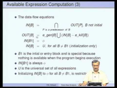 Mod-08 Lec-13 Data-flow Analysis-Part 2 - YouTube