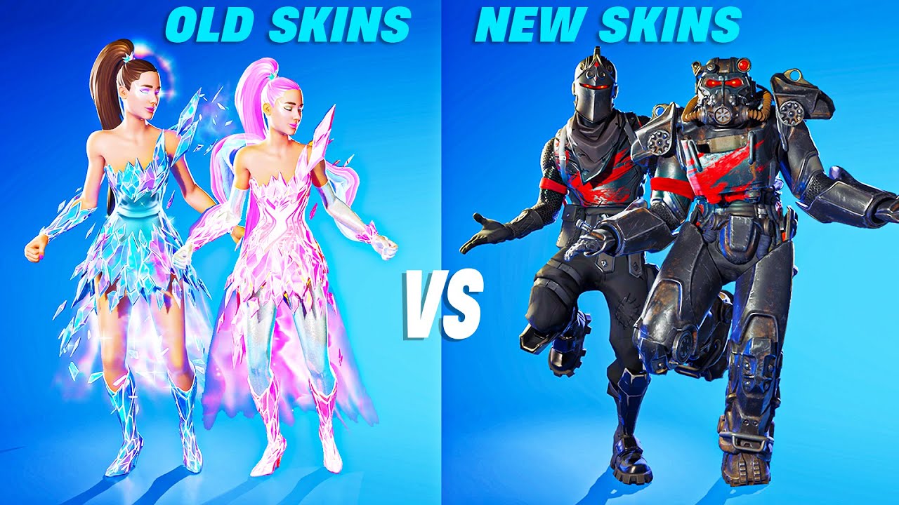 OLD SKINS vs. NEW SKINS in Fortnite - YouTube