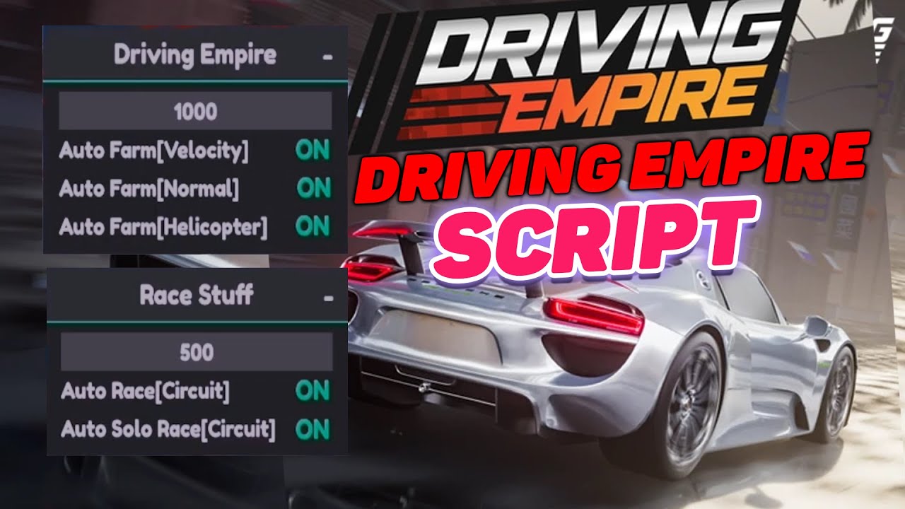 Driving Empire Script / Hack | Auto Farm Auto Race, Inf Money - YouTube
