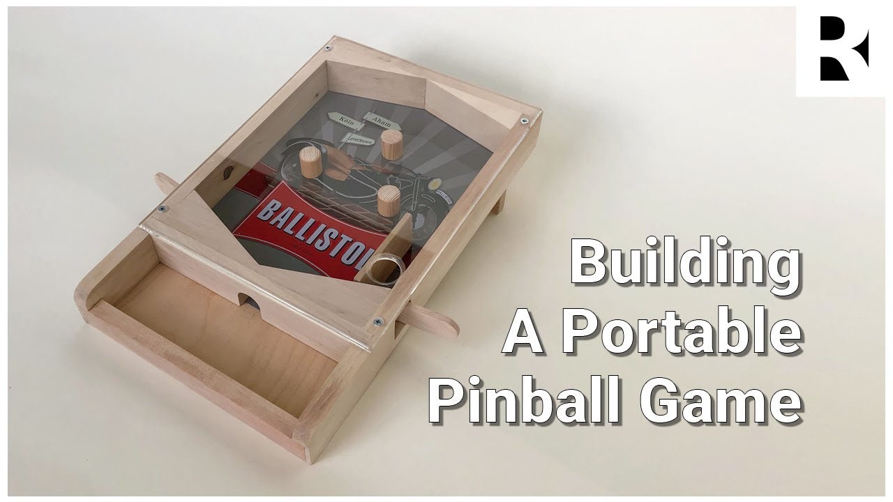 Portable Pinball Game - Made From Scrap Wood - YouTube
