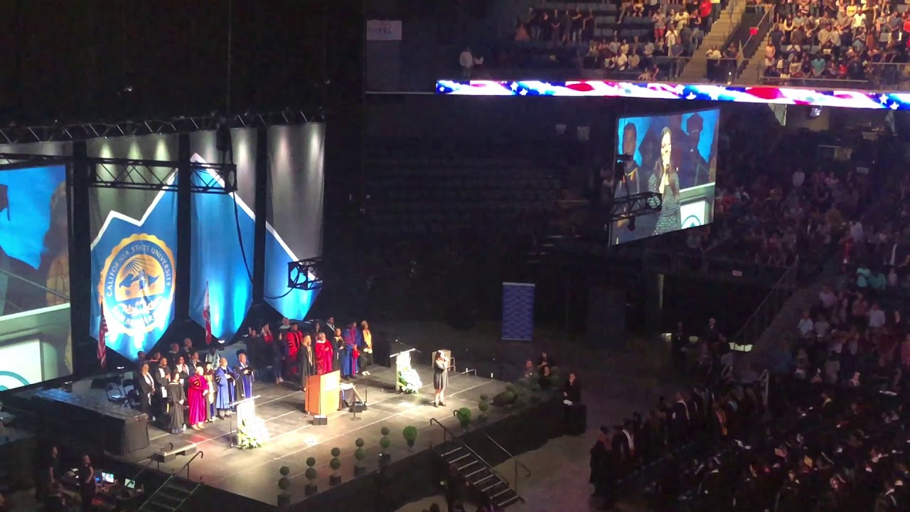 National Anthem at CSUSB Commencement 2019 - YouTube