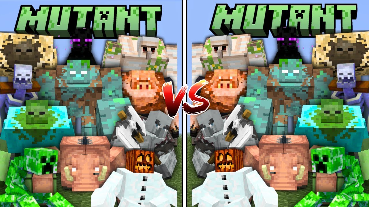 EVERY MUTANT MOBS vs ALL MUTANT MOBS in Minecraft Mob Battle - YouTube