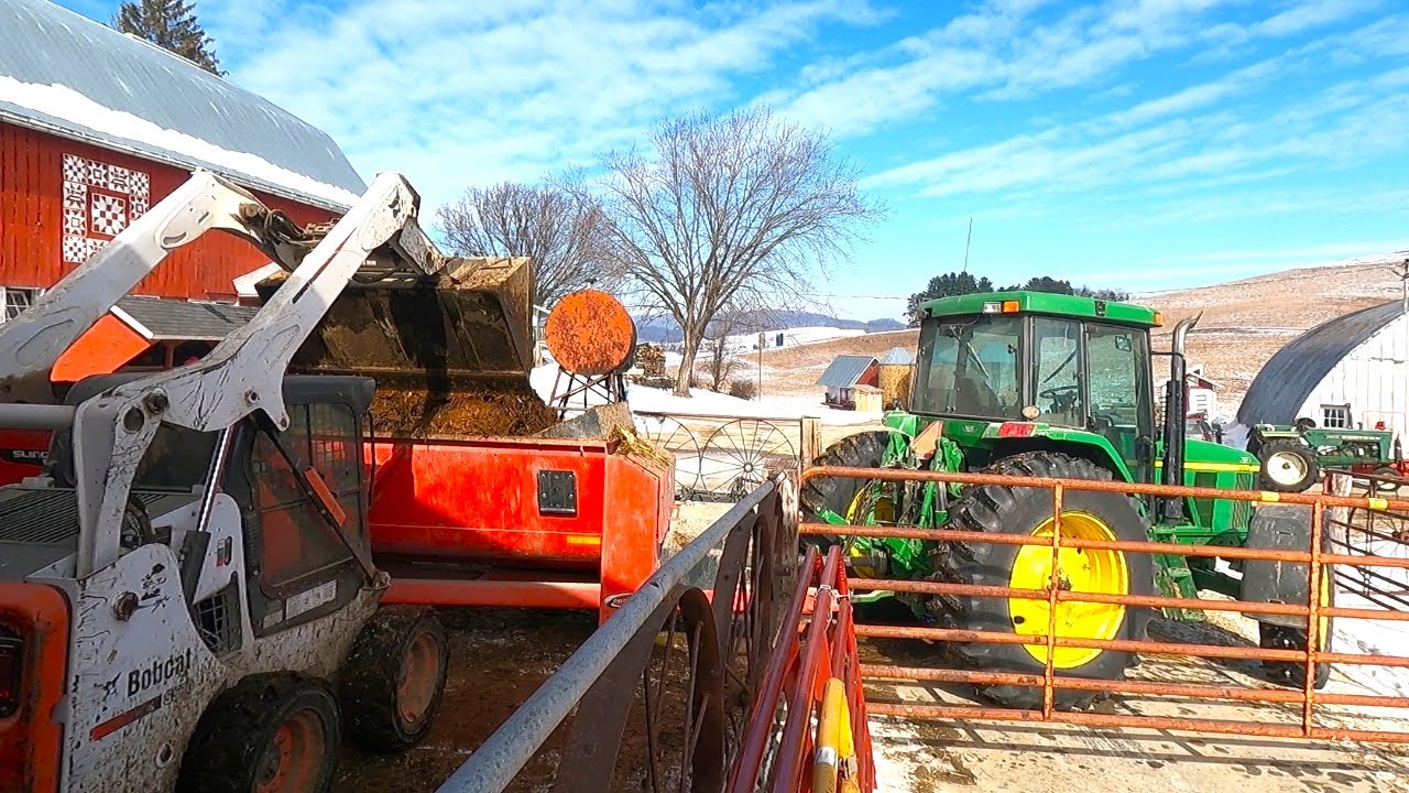 Hauling Out A Winters Worth Of Manure! Dairy Farming In Wisconsin ...