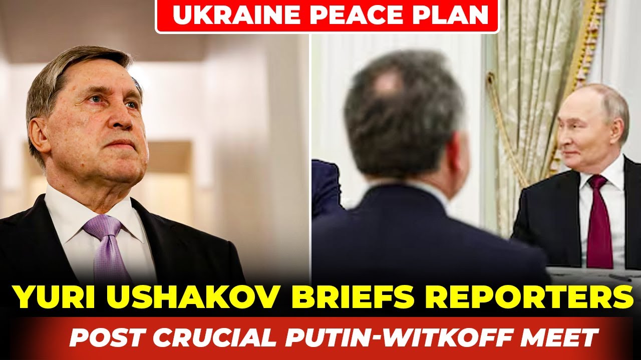 Putin’s aide Yuri Ushakov briefs reporters on substance of Russia-USA talks on Ukraine peace ...