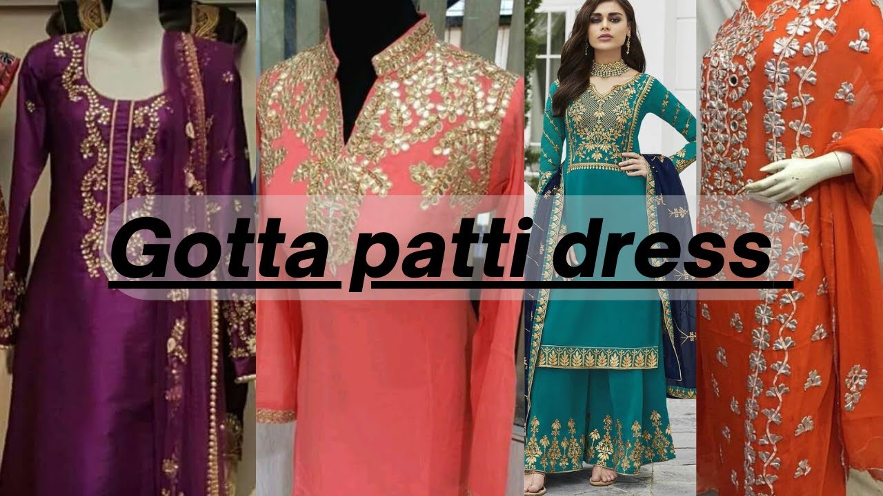 beautiful gotta patti work dresses & Party wear gota patti suits 2022 ...