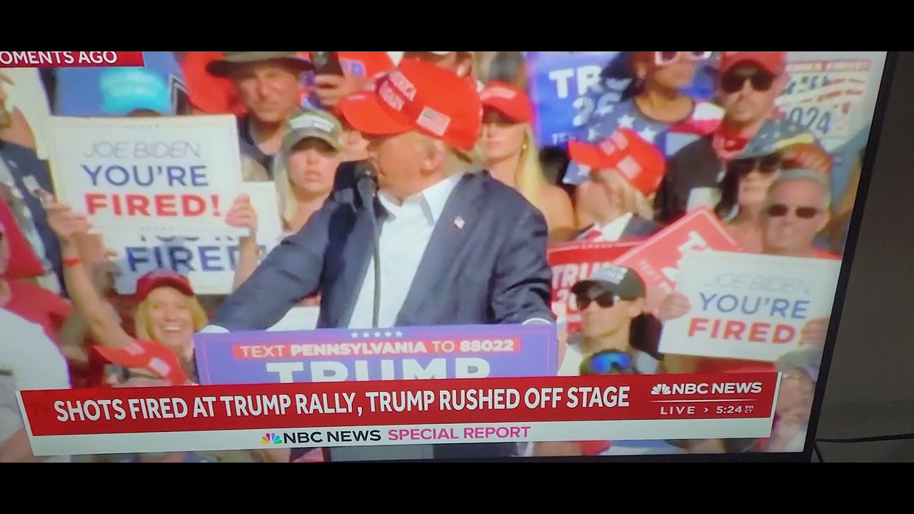 Trump gets shot in the ear - YouTube