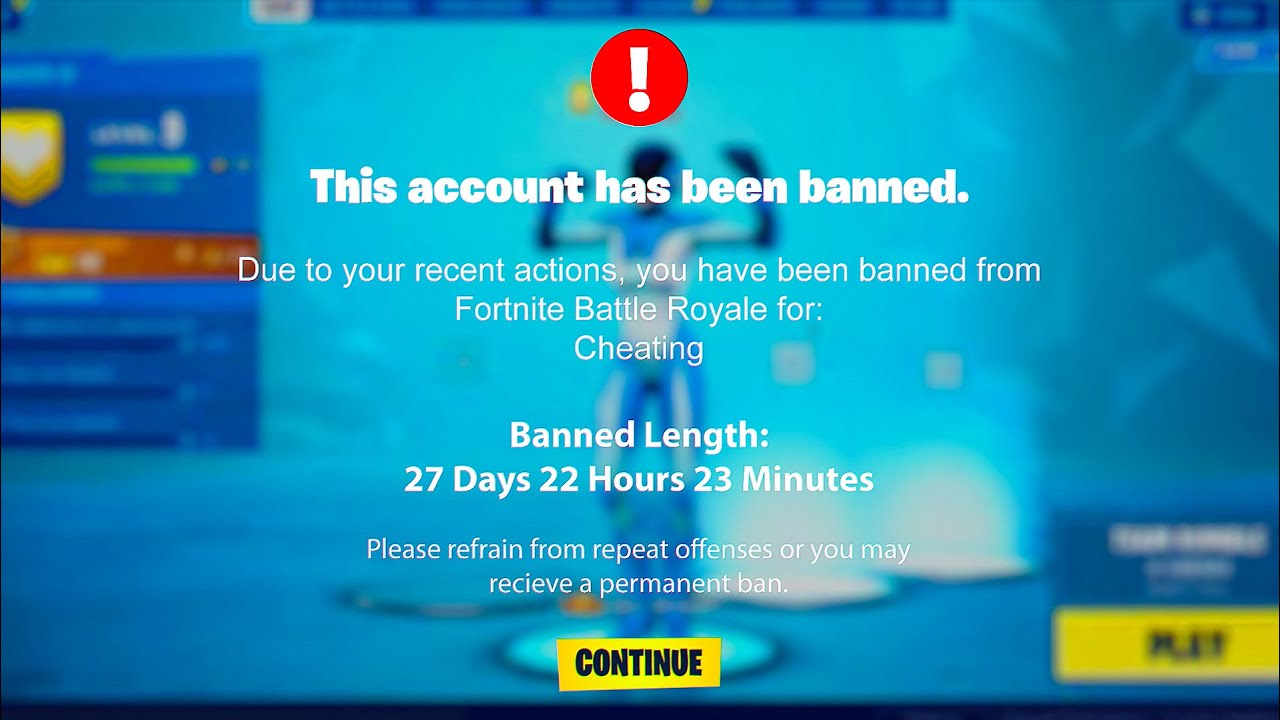 I Got BANNED On Fortnite... - YouTube
