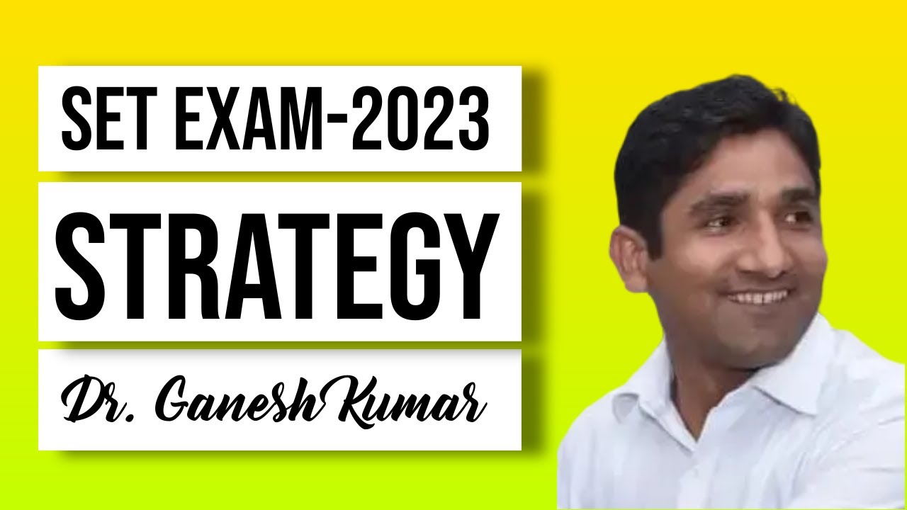 SET Exam 2023 || How to prepare || Strategy of Examination ...