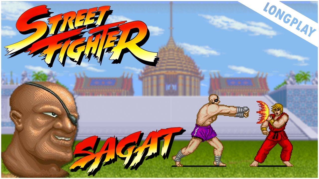 Street Fighter 1 (Arcade) - Play as Sagat - YouTube