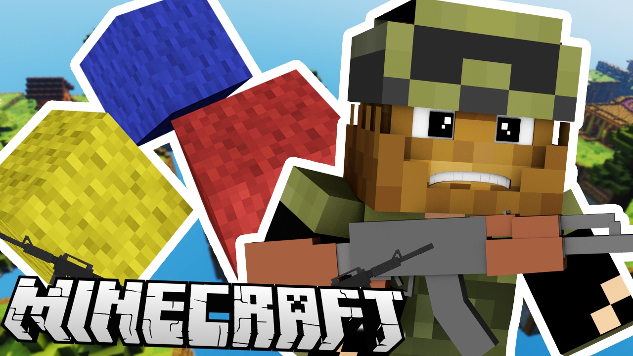 Minecraft JUGGERNAUT MINIGUN MODDED CAPTURE THE WOOL CHALLENGE - Flans ...