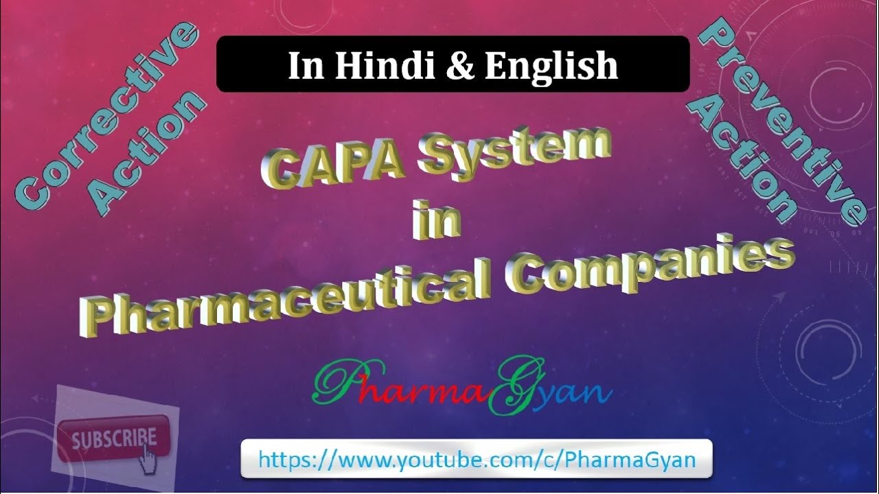 CAPA | Corrective Action and Preventive Action in Pharmaceutical ...
