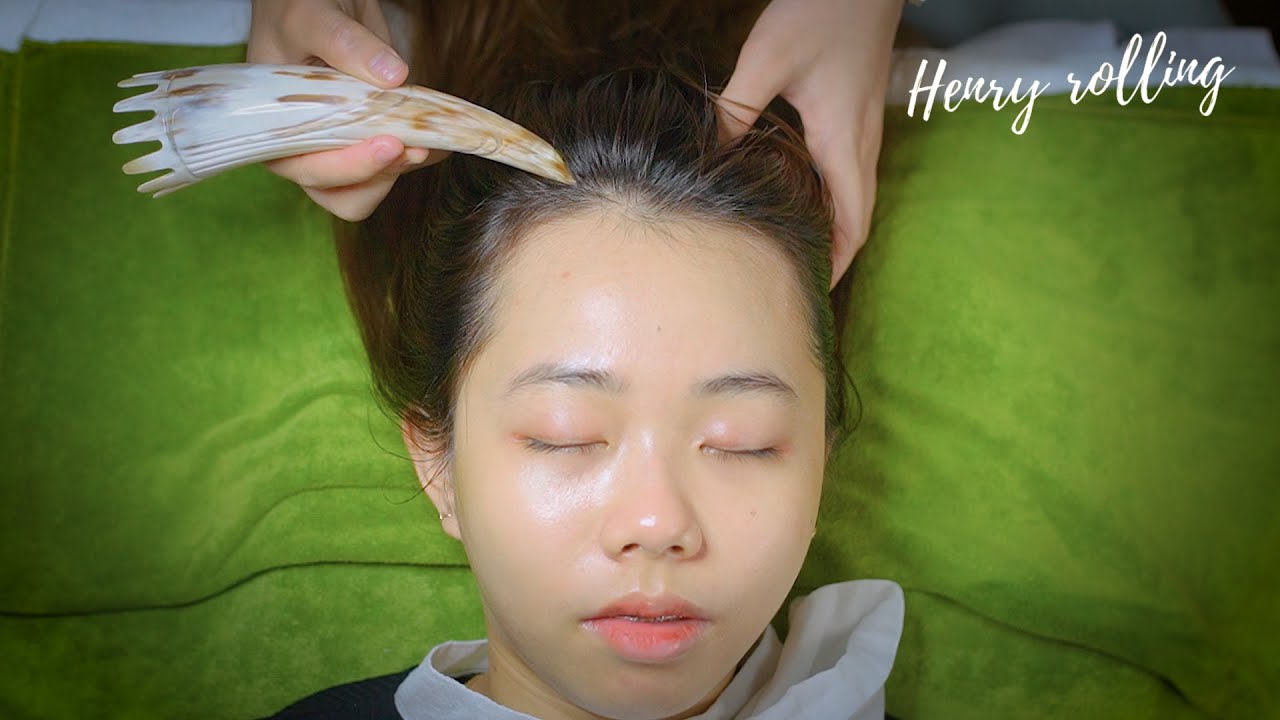 Asmr for deep sleep - Asmr Head & Facial Massage with Horn & Wooden ...